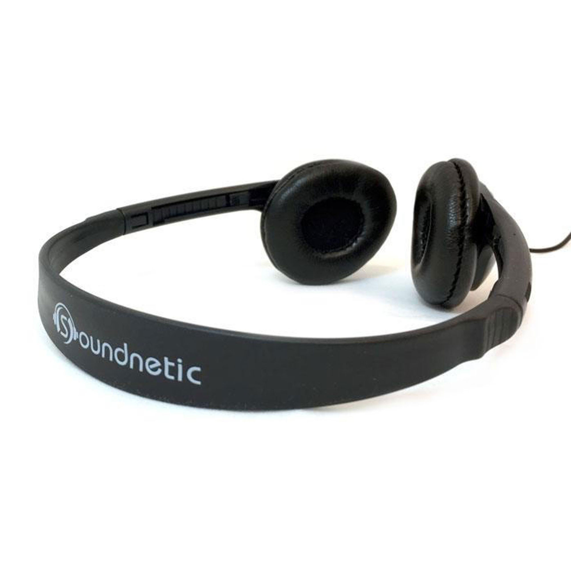 ENC-CCV Stereo Budget Headphones with Leatherette Earpads 4 Foot Cord ...