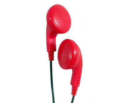Bulk Pack of Disposable EB-7 Earbuds / Earphones - Red