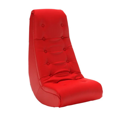 Califone Deluxe Soft Floor Rocker and Gaming Chair, Red