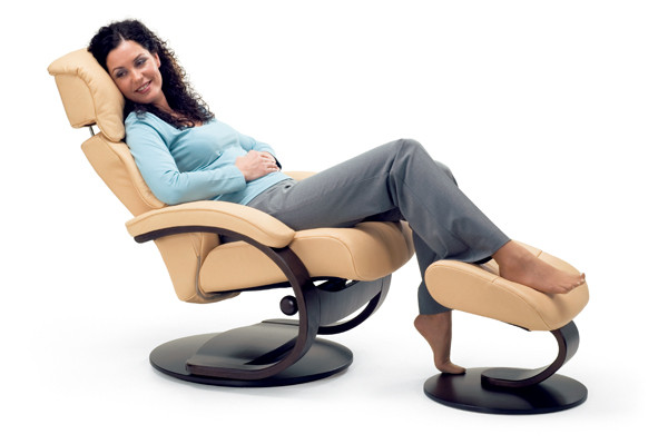 Large Voss Fjords Recliner and Footstool