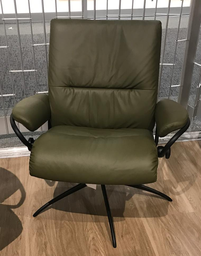 Stressless Tokyo Low-Back High-Base Chair with Adjustable Headrest ...