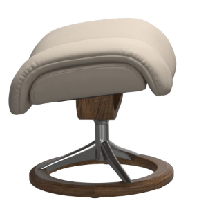 Stressless Signature Magic Ottoman | Round Base - Unwind Furniture Co.