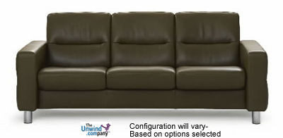 Ekornes Stressless Wave Low-Back Sofa - 2 Seat, No Arms