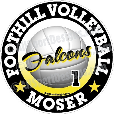 Car decals, magnets, and Yard Signs fundraising for volleyball.