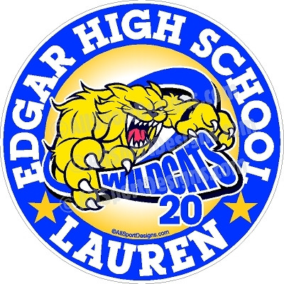 Car decals magnet yard signs for wildcat bobcat and fundraising.