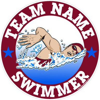 Swimming Car Window Decals Stickers Clings Magnets Wall Decals Wall ...