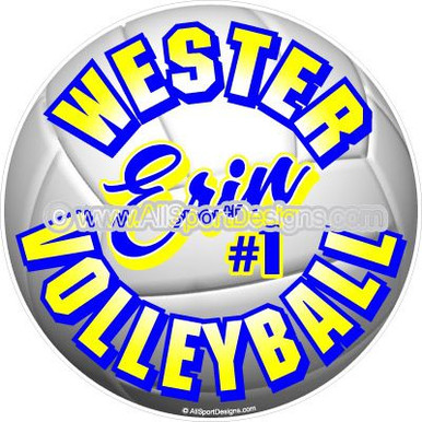 Car decals, magnets, fundraising for volleyball.