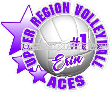 Car decals, magnets, fundraising for volleyball.