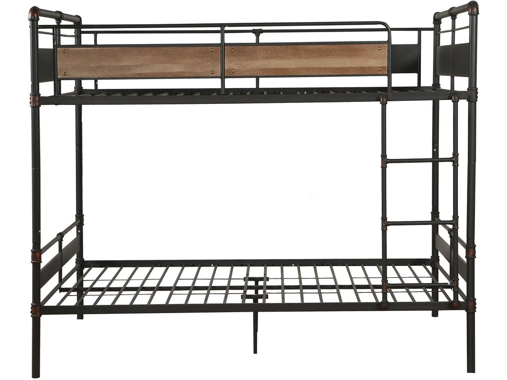 Pipe Like Sandy Gunmetal Queen Size Bunk Bed