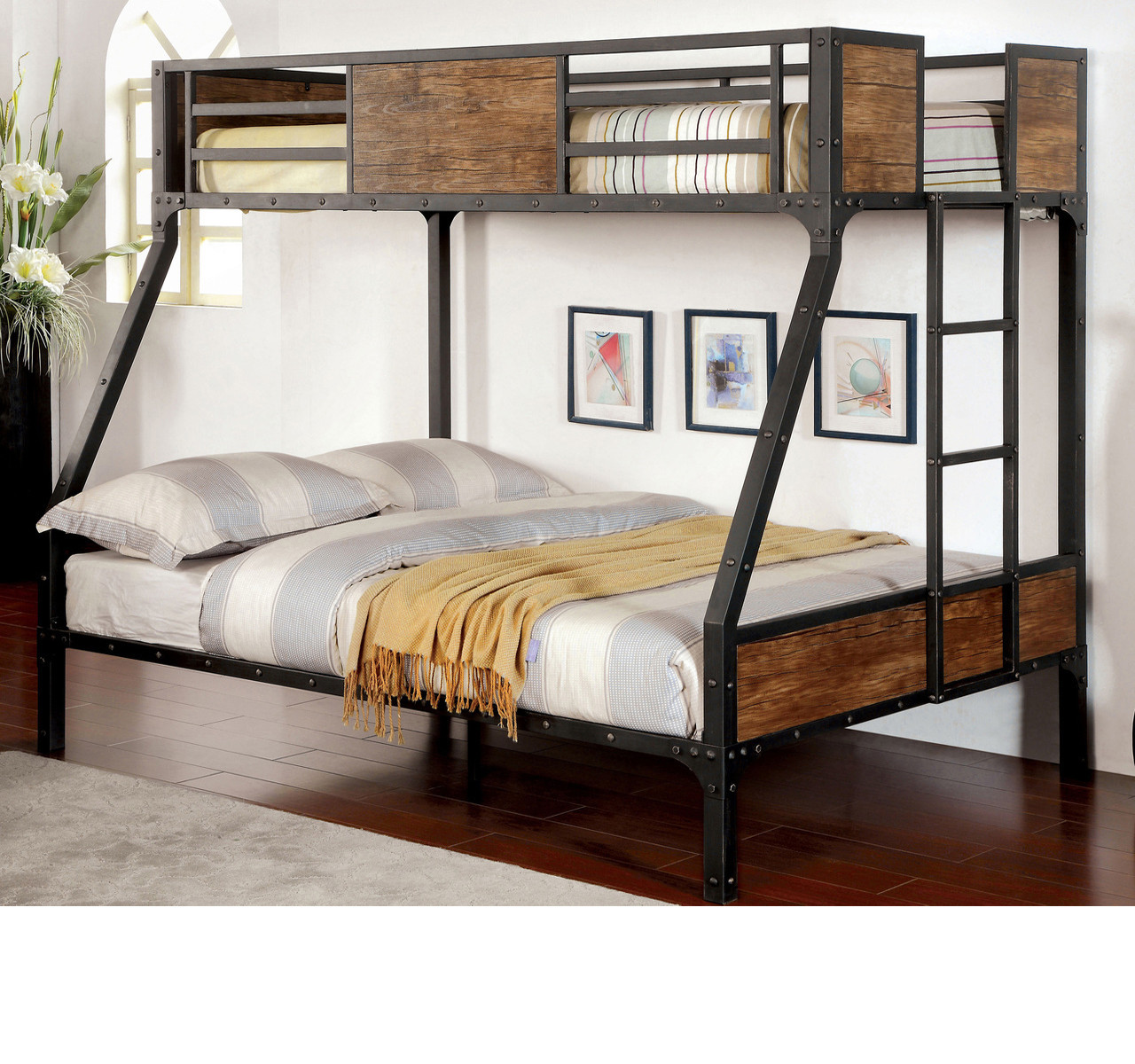 Twin over Full Bunk Beds for Adults - Free Shipping