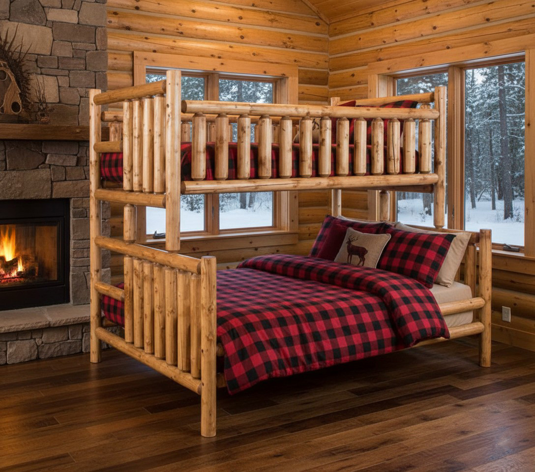 Log Bunk Beds with Free Shipping | Just Bunk Beds