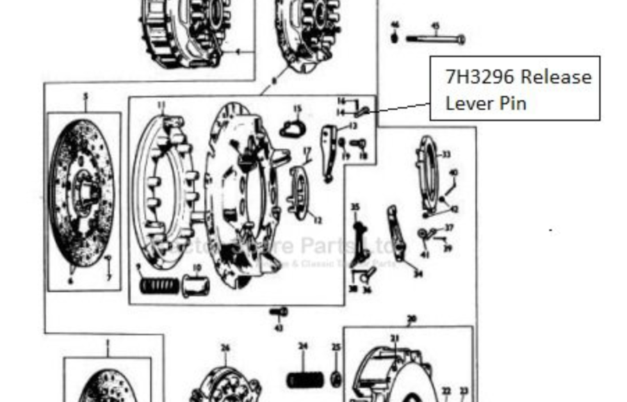 PTO Release Lever Pin - 7H3296