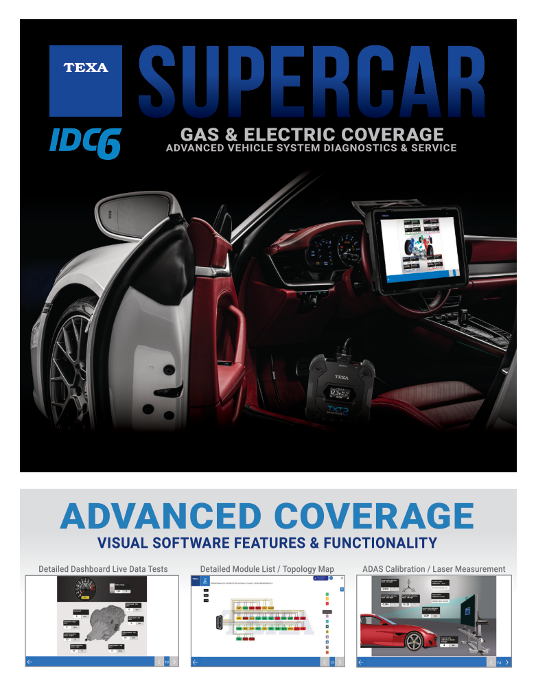 TEXA IDC6 Diagnostic Software (Supercar Coverage)