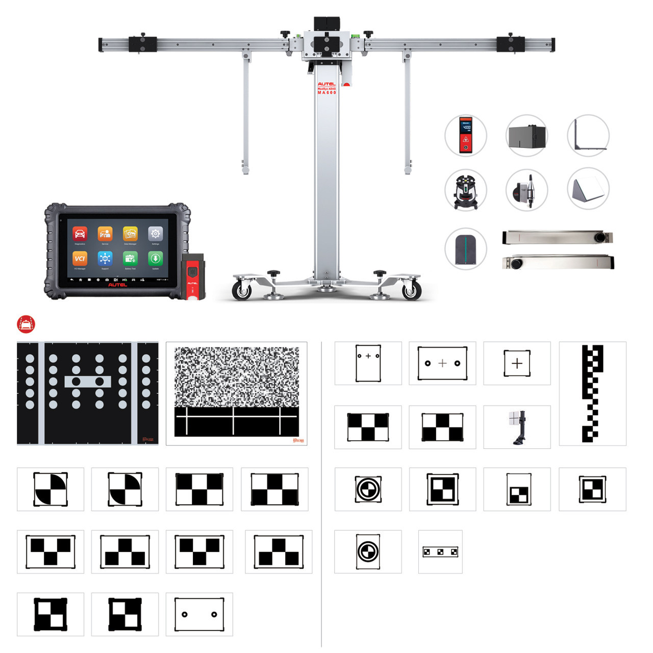 Autel ADAS LDW Calibration System with MS906MAX ADAS Tablet Package