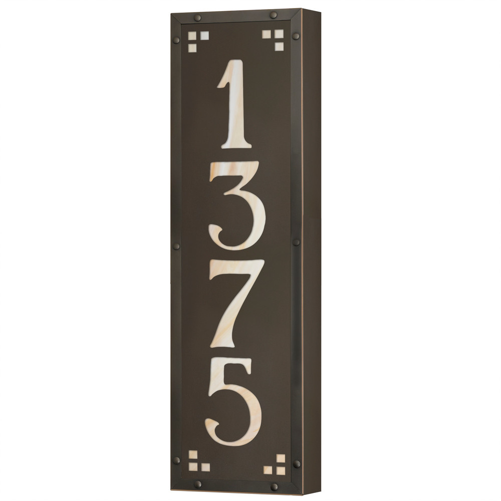 Vertical Pasadena Illuminated House Numbers | Medium | Made in America