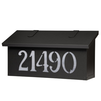 Classic Horizontal House Numbers Mailbox | Made in America