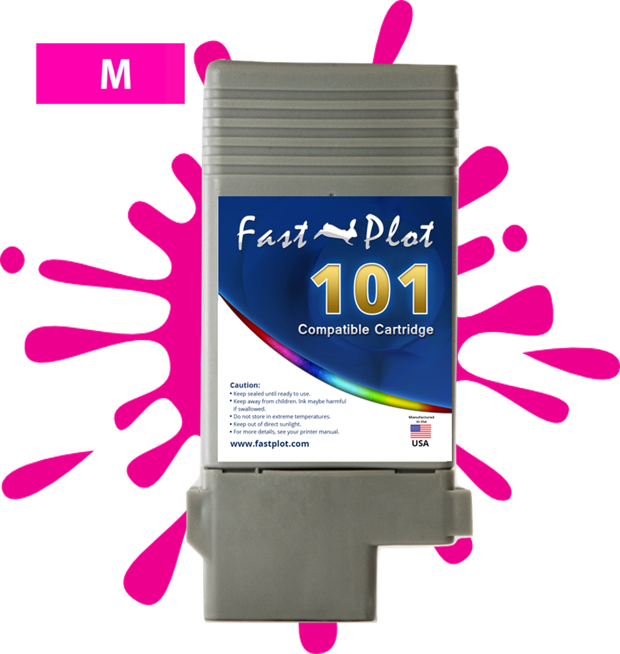 Magenta compatible Cartridge for Canon PFI-101 | Ink Cartridges ...