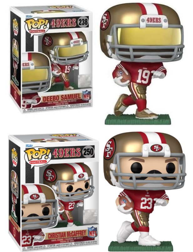 Deebo Samuel/Christian McCaffrey (San Francisco 49ers) NFL Funko Pop ...