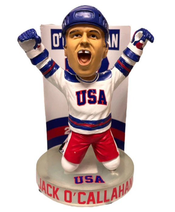 Jack O'Callahan (Miracle On Ice) 1980 Gold Metal 6" Bobblehead - CLARKtoys