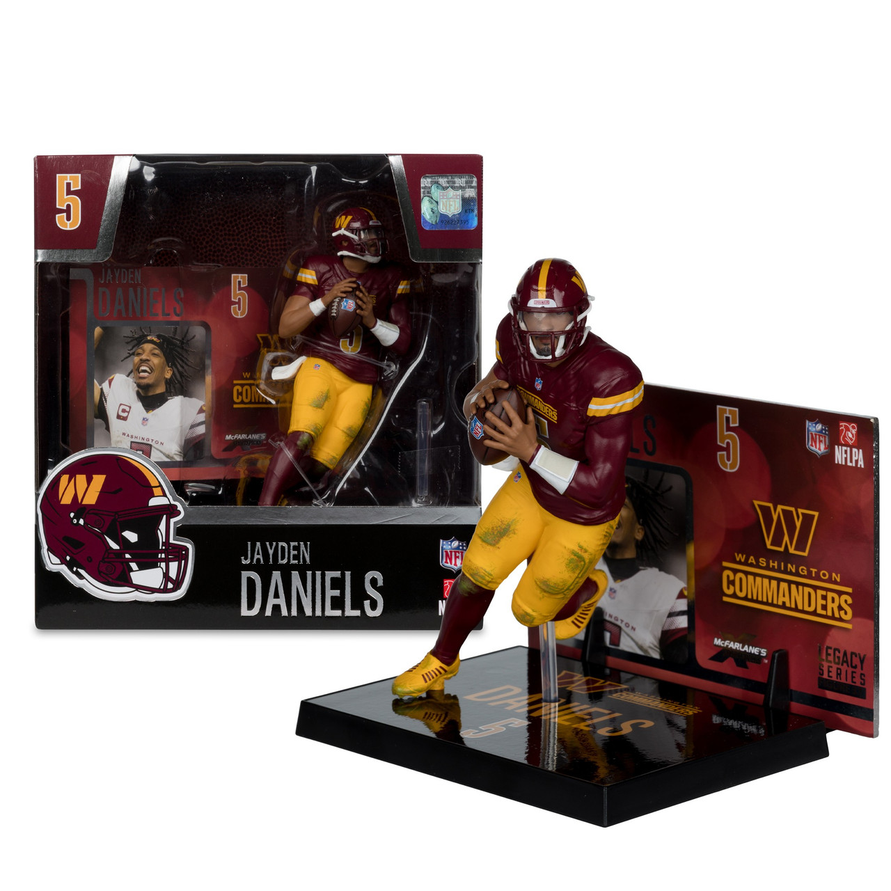 Jayden Daniels (Washington Commanders) NFL 7" Figure McFarlane - CLARKtoys