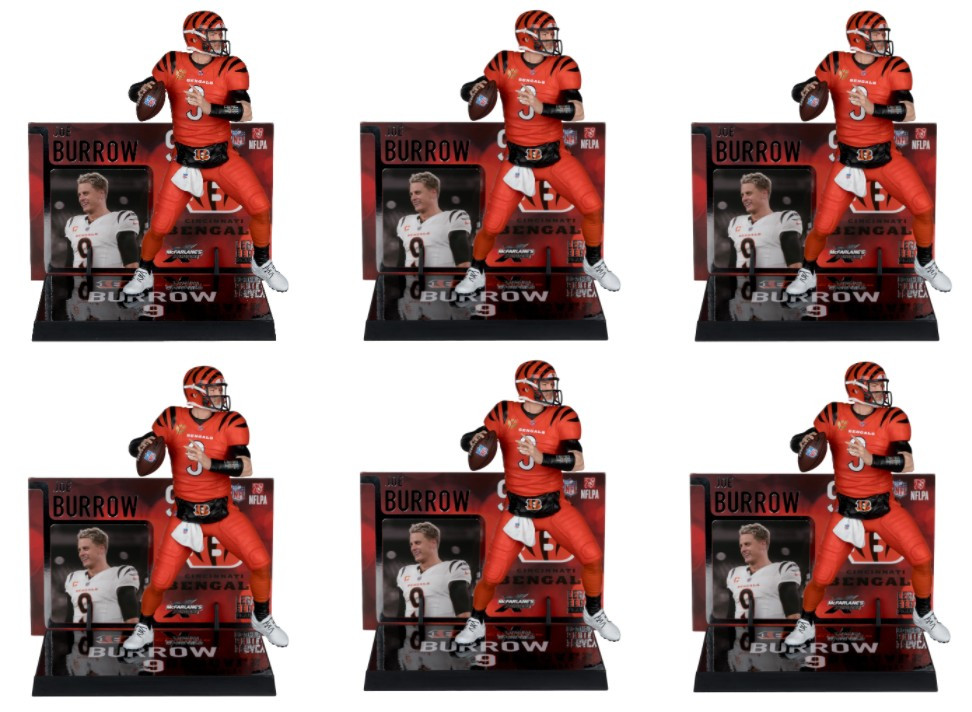 Joe Burrow (Cincinnati Bengals) NFL 7" Figure McFarlane Lot of (6 ...