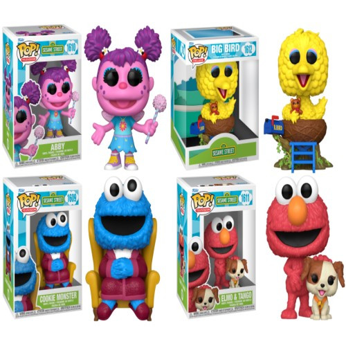 Sesame Street Series 3 Funko Pop Complete Set 4 Clarktoys