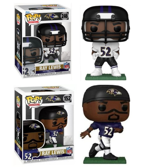 Ray Lewis (Baltimore Ravens) NFL Funko Pop! Combo (2) - CLARKtoys