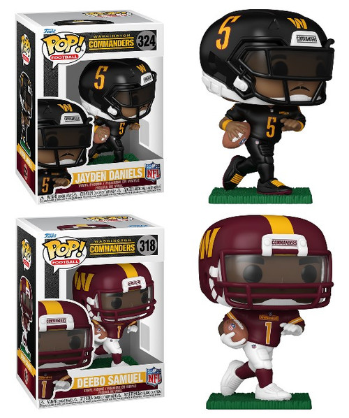 Jayden Daniels / Deebo Samuel (Commanders) NFL Funko Pop! Combo - CLARKtoys