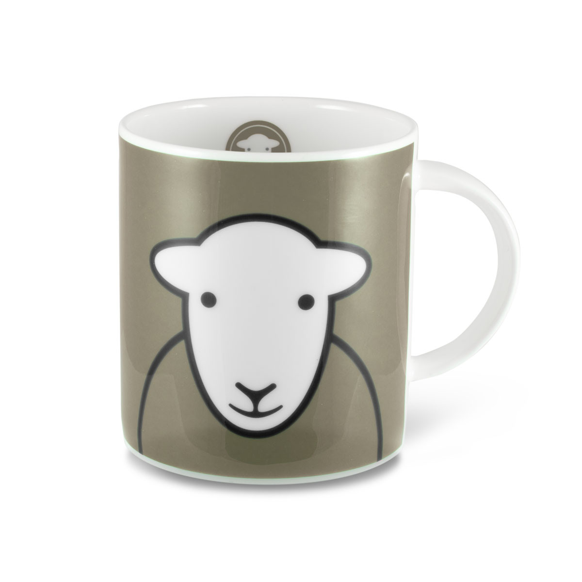 Herdy Hello Mug Grey - Bakewell Cookshop