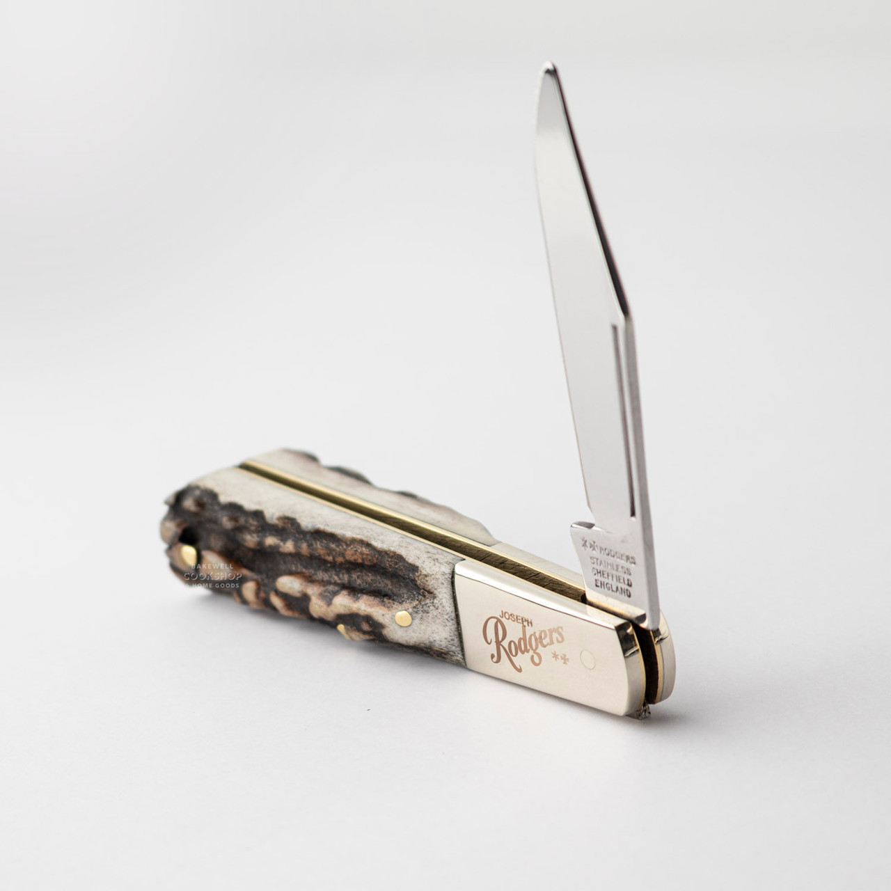 Joseph Rodgers Barlow Pocket Knife Stag Scales - Bakewell Cookshop