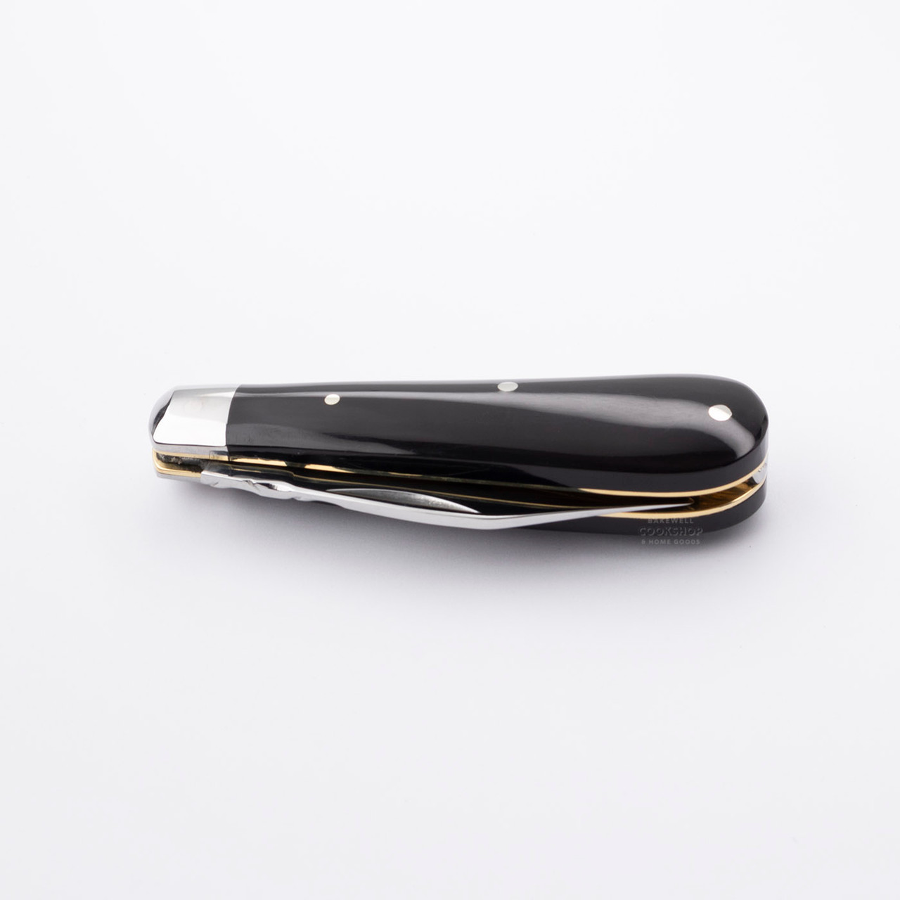 Premier Collection Clip Point Knife with Buffalo Scales #1 - Bakewell ...