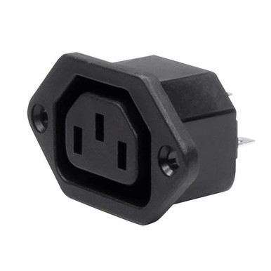 DYNAMIX IEC Female C13 Panel Mount Screw on Inlet Connector. Rated to ...