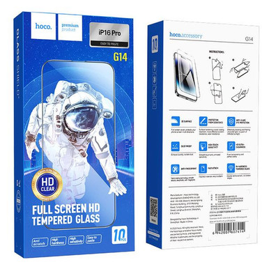 Full Screen HD Glass Screen Protector (10 pcs pack) (G14) [iPhone 16 ...
