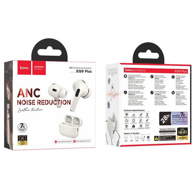 TWS Earbud w/ 7 Hour, Battery % Display, ANC Noise Cancelling, Leather ...