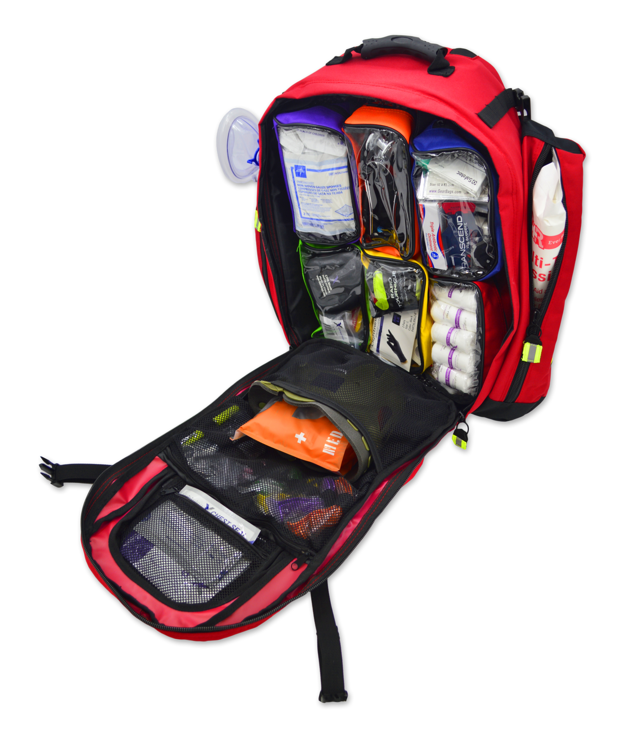 Lightning X TacMed ALS Oxygen Trauma Backpack w/ Modular Pouch System