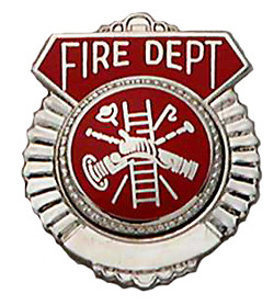 Smith & Warren Badge Tie Tac w/ Firefighter Scramble