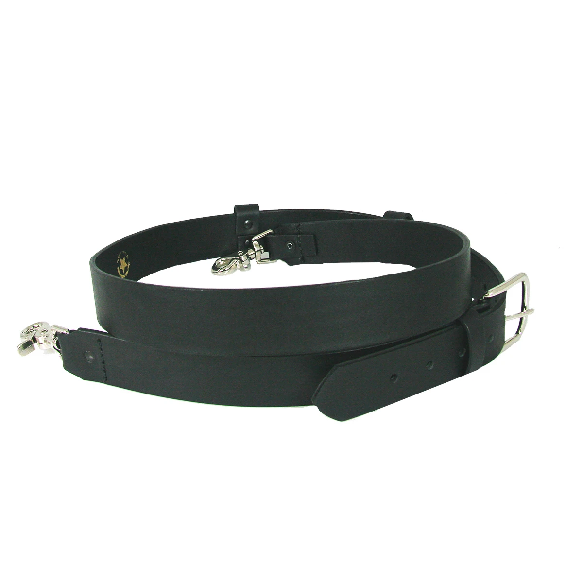 Boston Leather 6545 1.5 Inch Smooth No Line Radio Strap with mic Loop