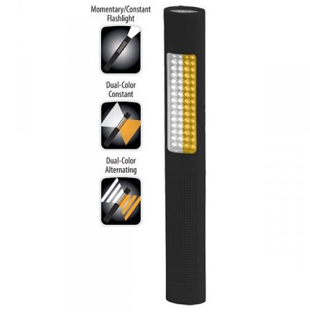 NightStick LED Flashlight Dual Color alternating Amber & White Floodlight