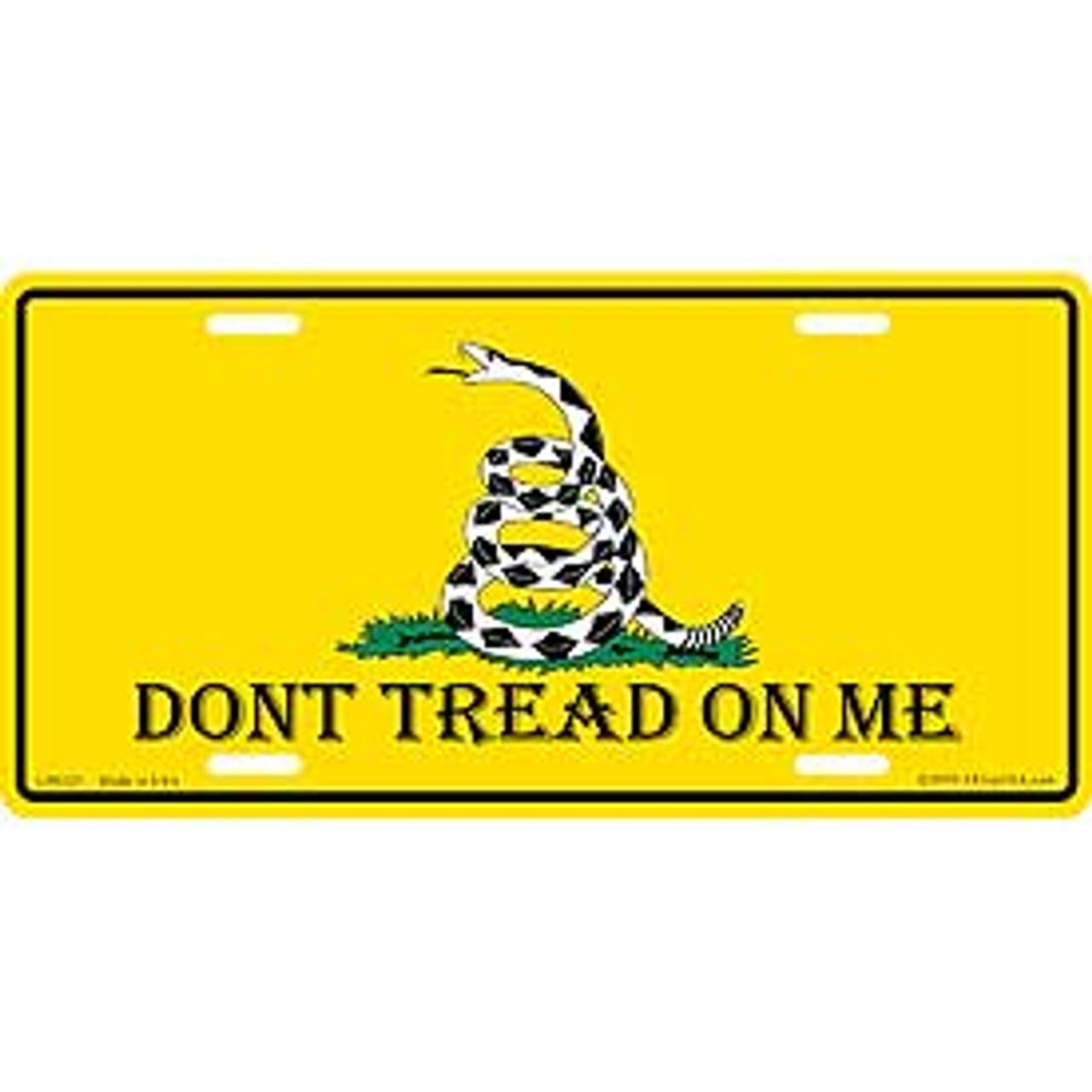 Dont tread on me license plate store