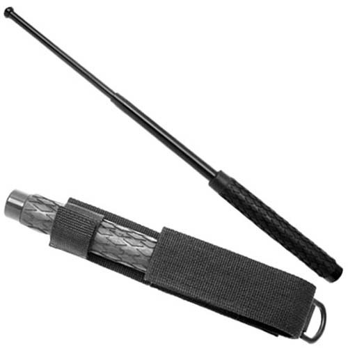 26 Inch Self Defense Baton w/ Rubberized Handles - Holster Included