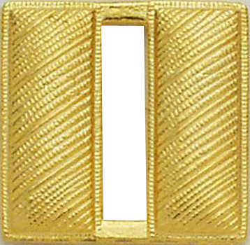 Smith And Warren Collar Brass Insignia - CAPT/LARGE/CORRUGATED PAIR