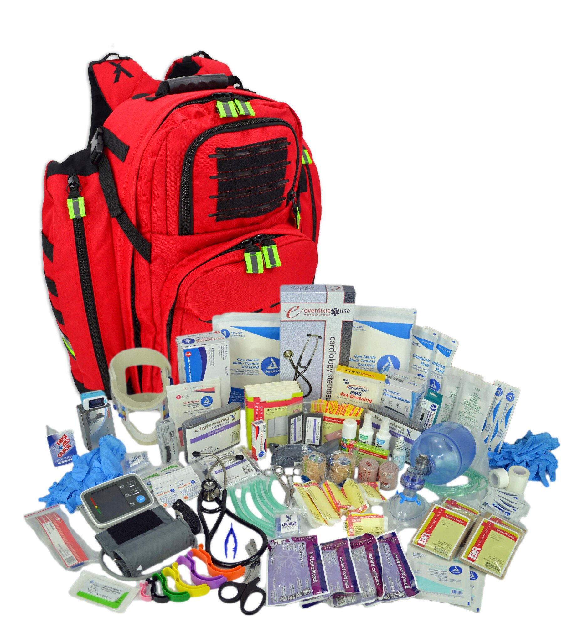 Lightning X TacMed ALS Oxygen Trauma Backpack w/ Modular Pouch System