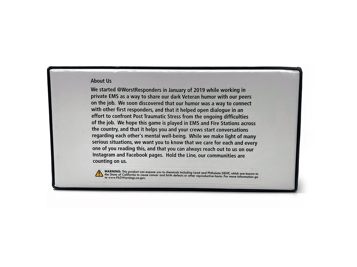 Cancelled On Scene EMS Firefighter Card Game - Worst Responders ...
