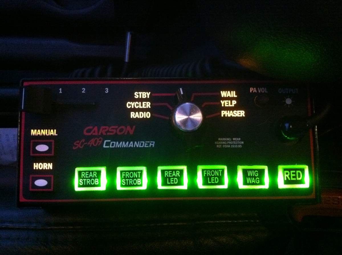 Carson Sirens SC-409 Commander Porgrammable Siren