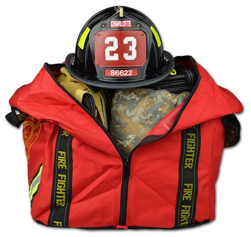 Lightning X LXFB70 Compact Boot Style Firefighter Turnout Gear Bag - RED