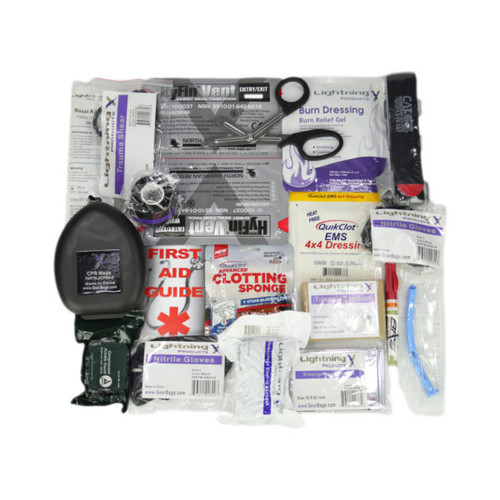 Lightning X LXHC75-SKR Premium Gun Range Trauma Bleeding First Aid Kit