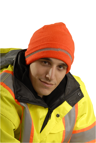 OccuLux Hi-Viz Knitted Cap w/ 3M Reflective Thread