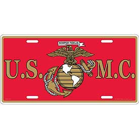 Marines USMC License Plate
