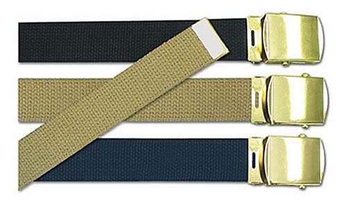 Cotton Web Belt With Buckle