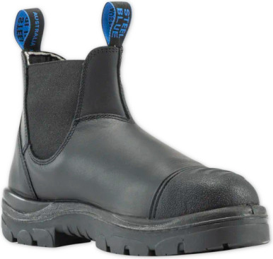 Steel Blue Hobart Safety Toe Men's Slip On Boot with Toe Scuff